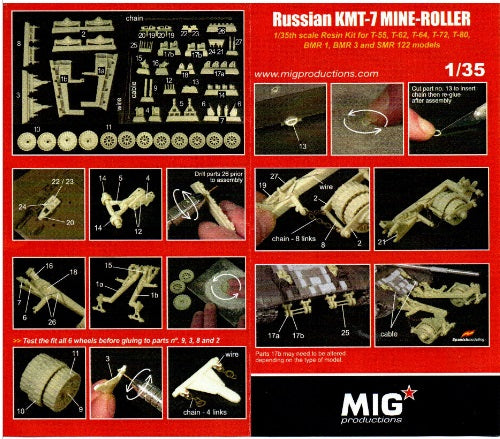 MiG Prod 1/35 Russian KMT-7 Mine Roller – Modelnerds