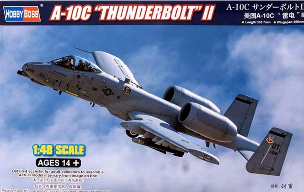 Hobbyboss 1/48 A-10C Thunderbolt II – Modelnerds